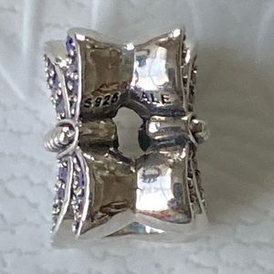 Pandora | Jewelry | Pandora Sparkling Butterfly Purple Cz | Poshmark